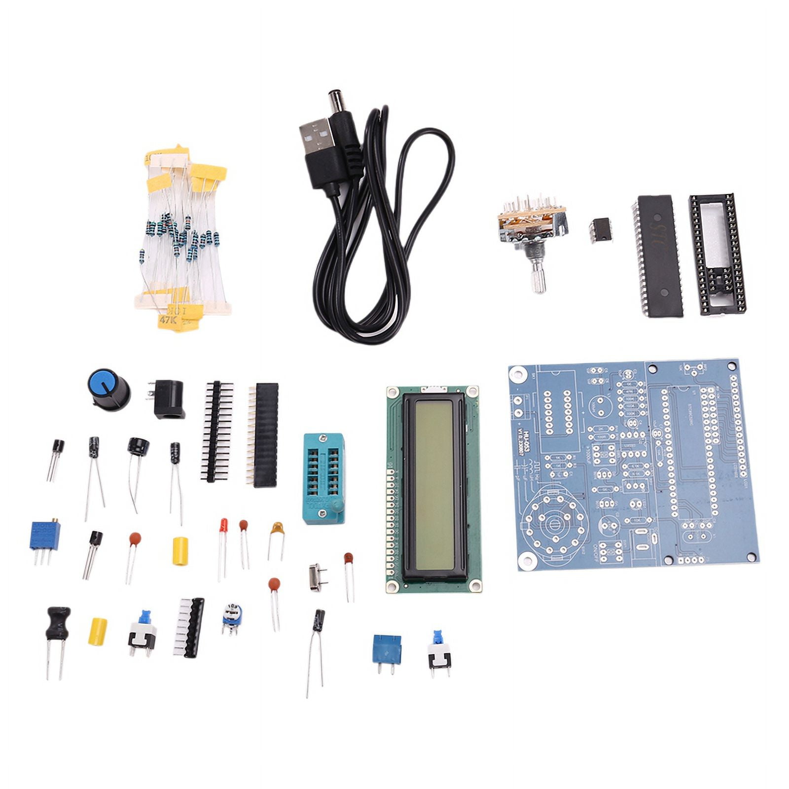 TOP! DC5V LCD Frequency Meter USB Transistor Tester DIY Kits Digital ...