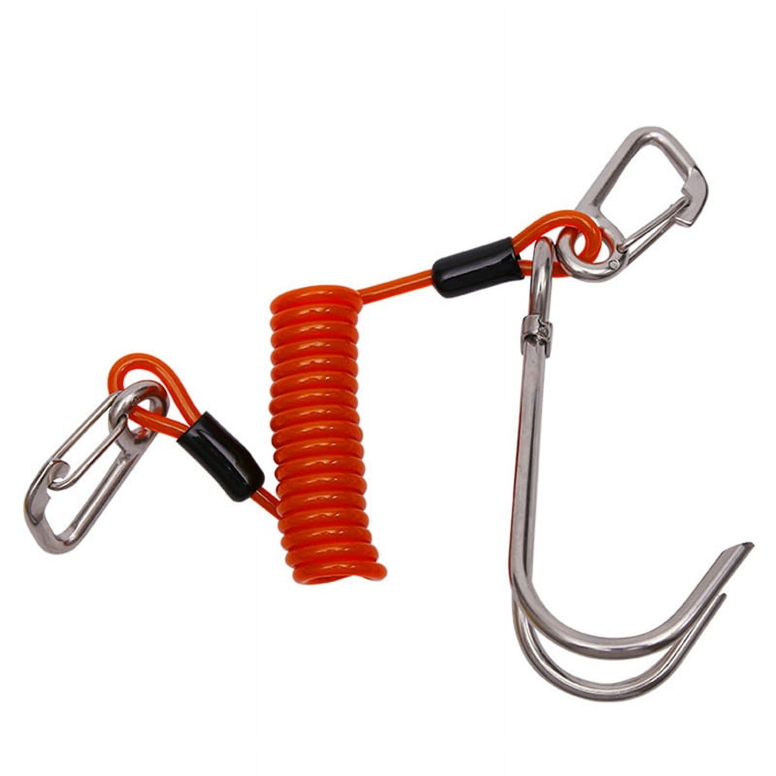 TOP! Double Dive Reef Rafting Hook Stainless Steel Spiral Coil Spring ...
