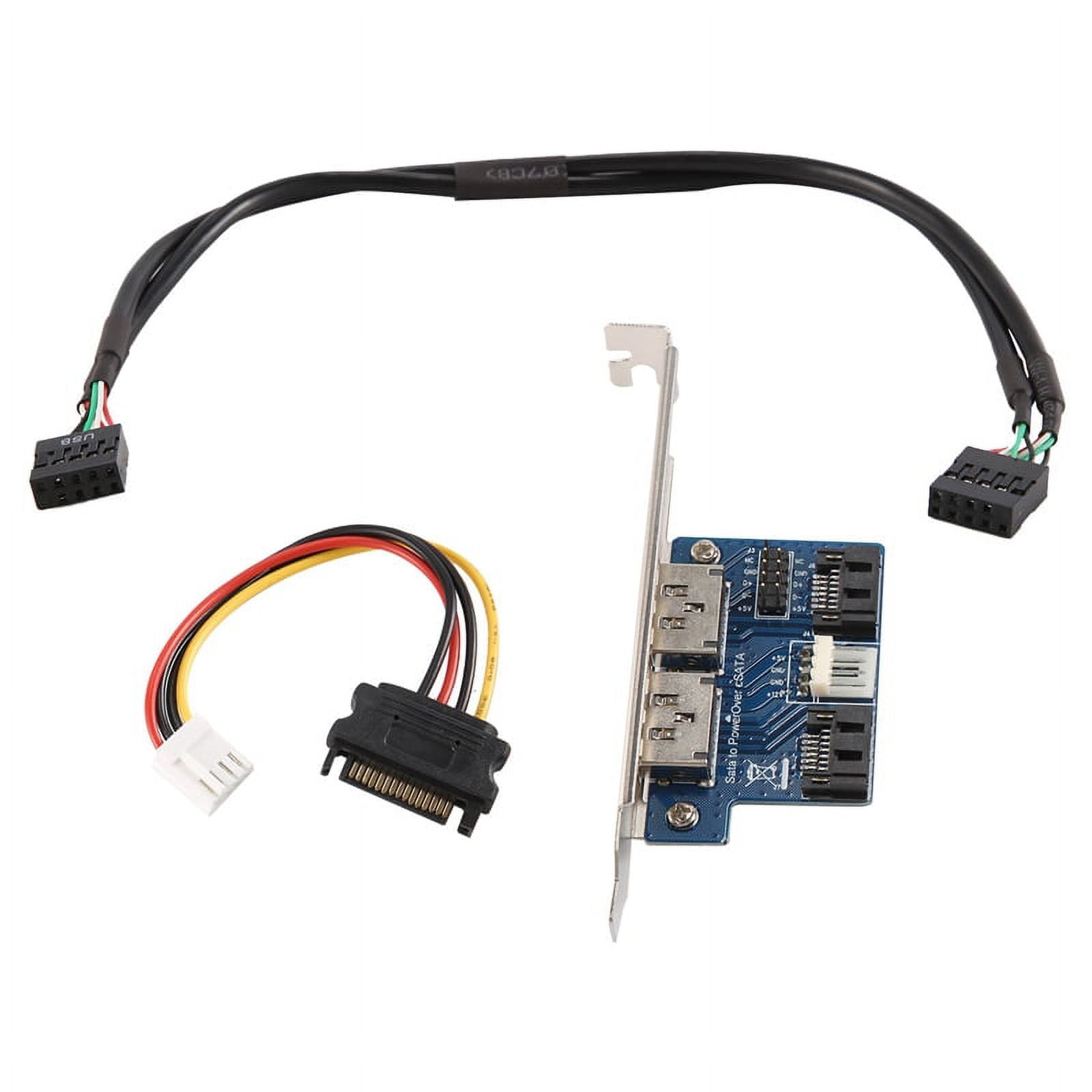 TOP! Dual Port Sata To 5V 12V Power Over Esata USB Adapter Convert ...
