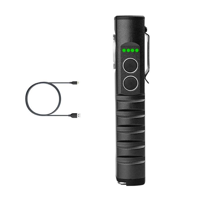 TOP! EDC Flashlight with Auto Beam Combo Work Light Rechargeable ...