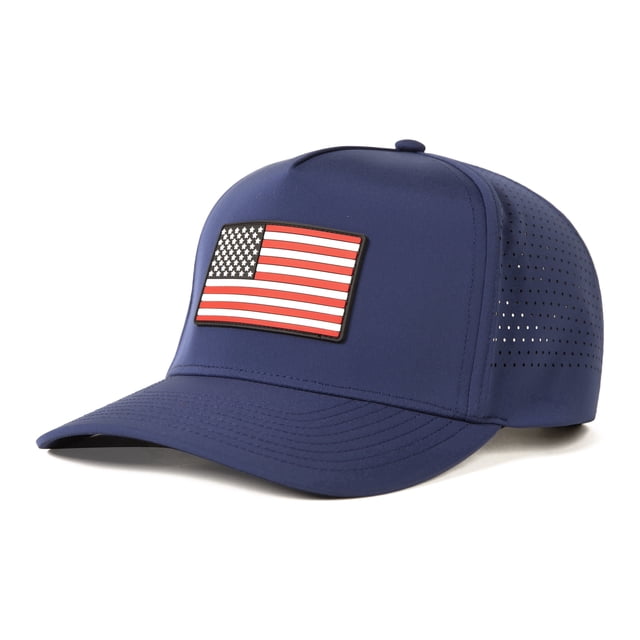 TOP-EX Waterproof Golf Snapback Hat with Breathable Panels, Flat Bill ...