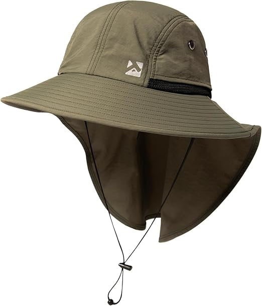 TOP-EX Waterproof Sun Hat Men's Wide Brim Sun Protection Hat Outdoor ...