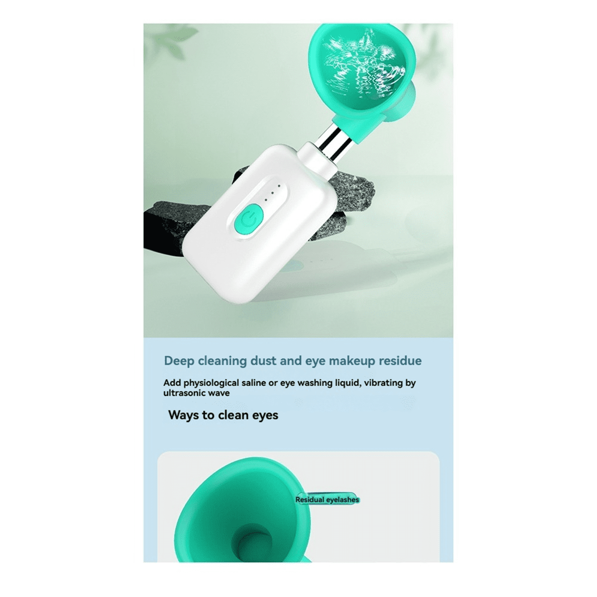 TOP! Electric Eye Wash Tool Care Massage Instrument Dry Moistening ...