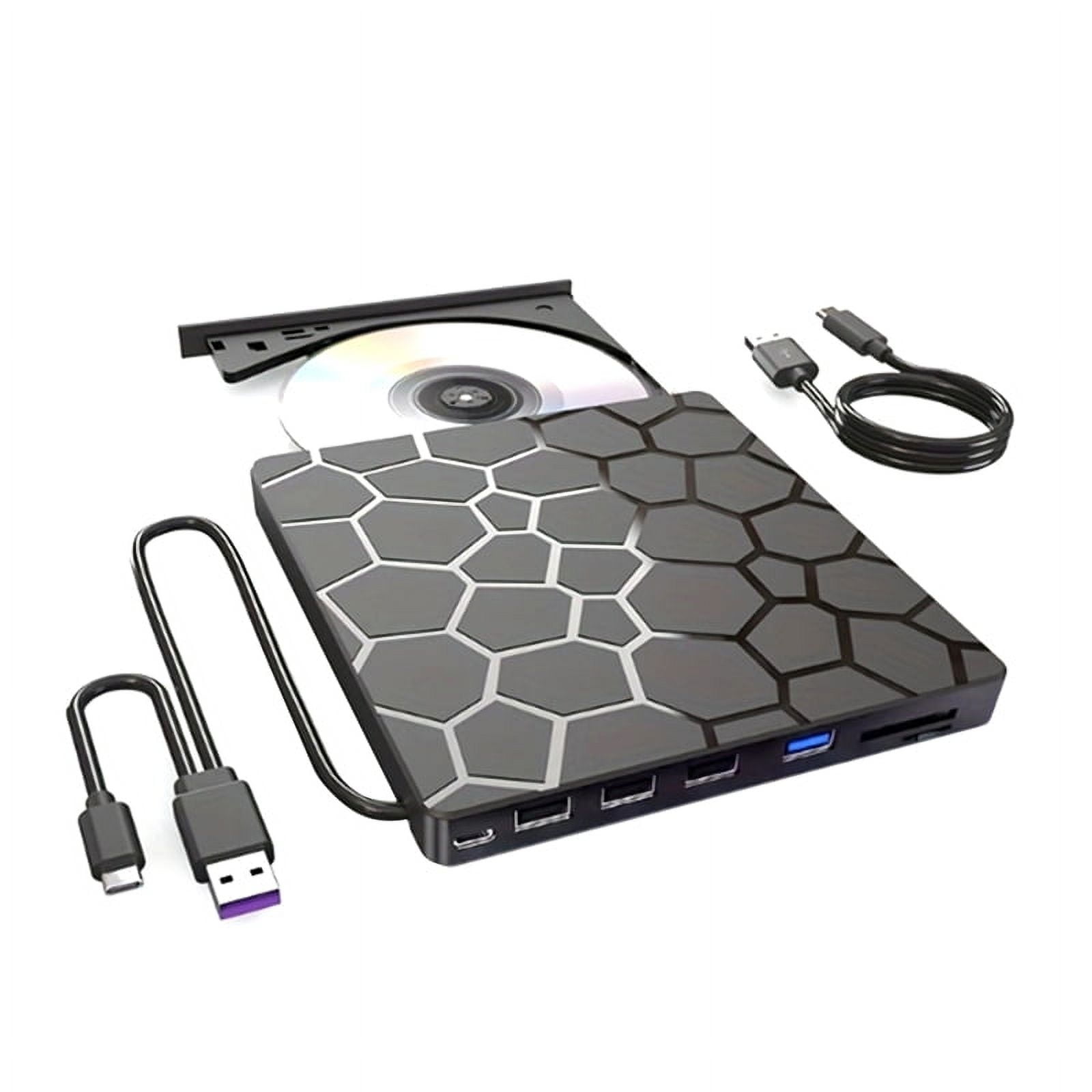 TOP! External DVD RW Drive USB 3.0 Type C 7 In1 Interface Slim CD ...