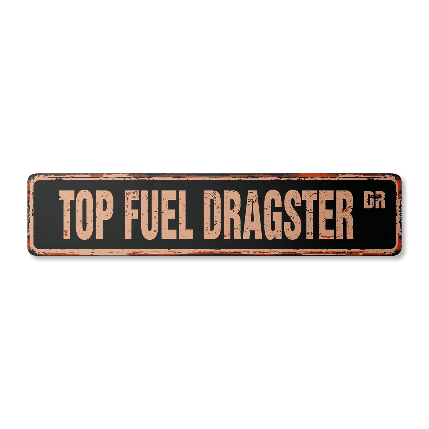 TOP FUEL DRAGSTER Vintage Aluminum Street Sign race racer competition ...