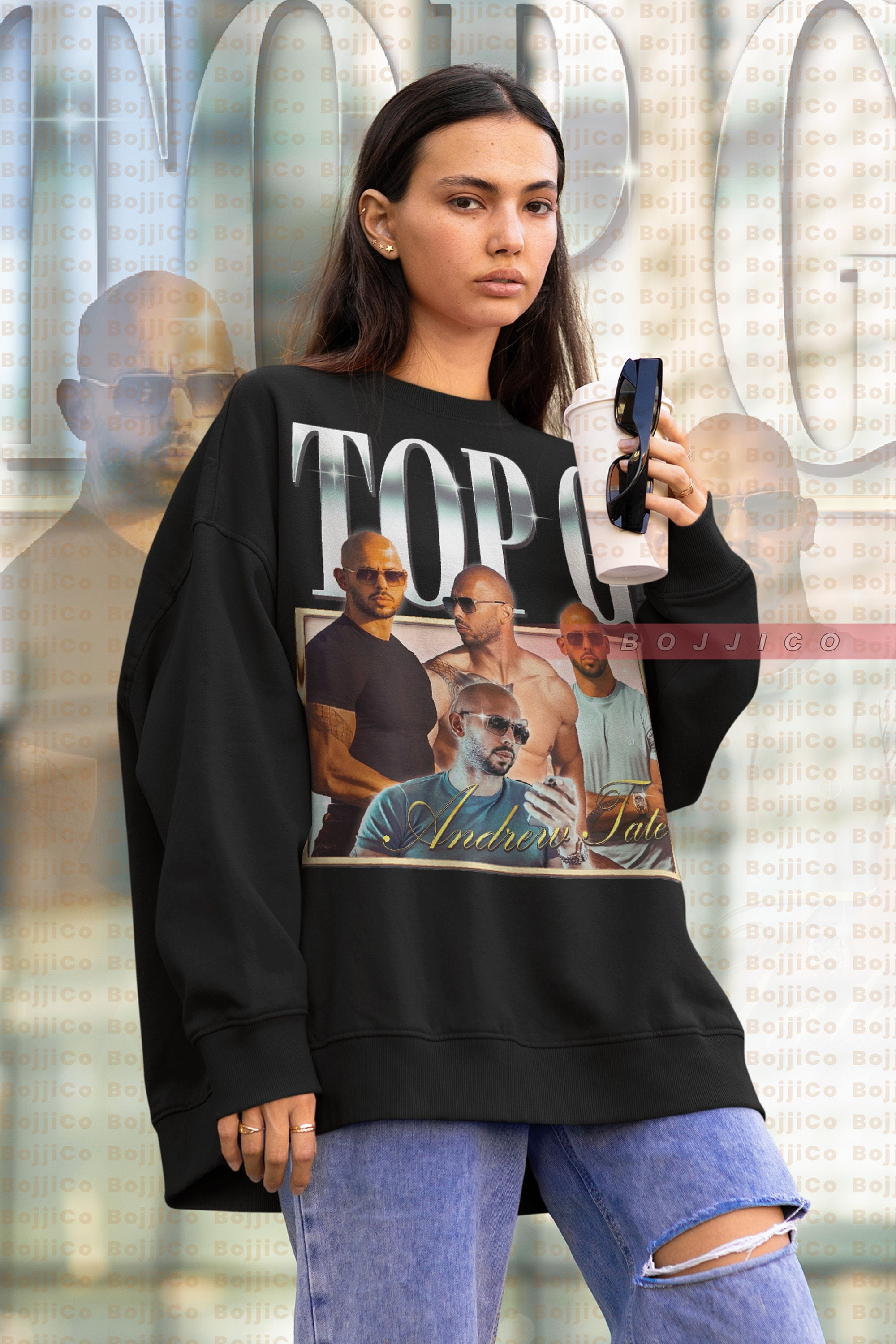 TOP G Andrew Tate Sweatshirt, Emory Andrew Tate sweater, Top G Tee, Tiktok Viral Shirt, Cobra ...