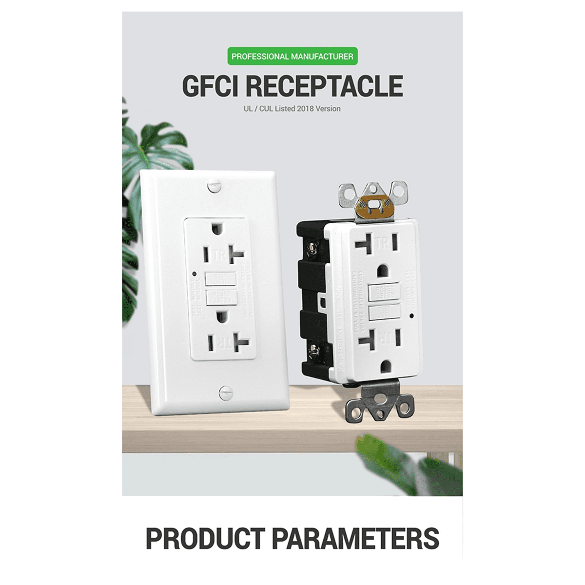 TOP! GFCI Outlet 20A, GFI Electrical Receptacle with LED Indicator, 20A ...