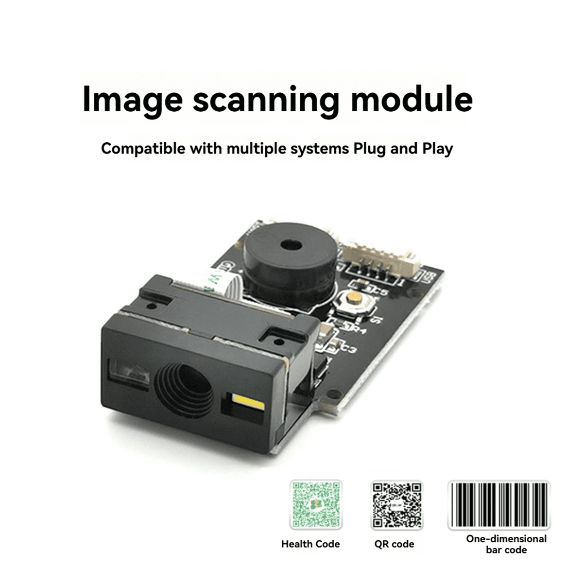 TOP! GM65 1D2D QR Code Image Barcode Identification Module Scanner ...