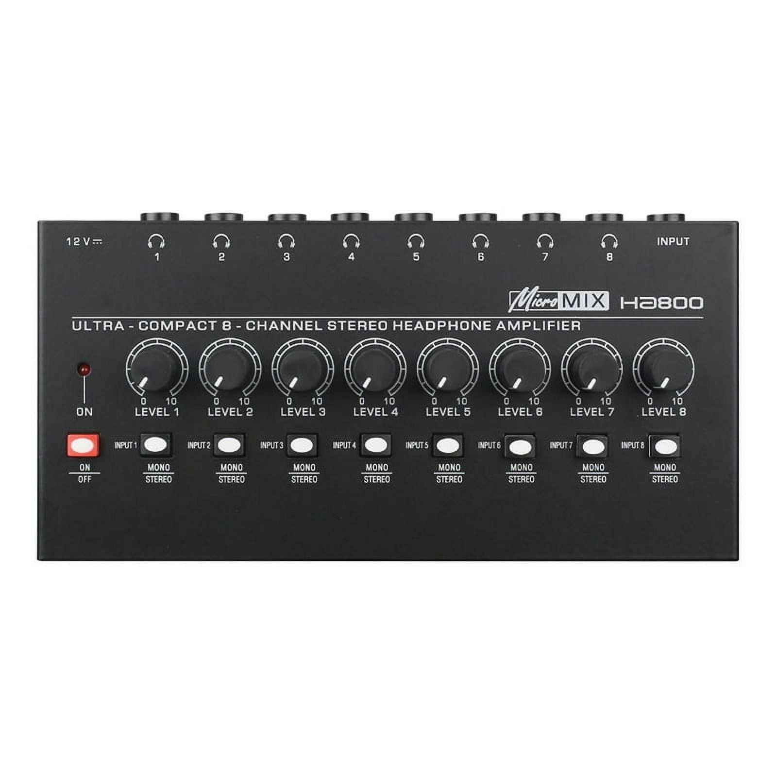 TOP! HA800 Ultra-Compact Audio Amplifier 8 Channels Mini Stereo ...