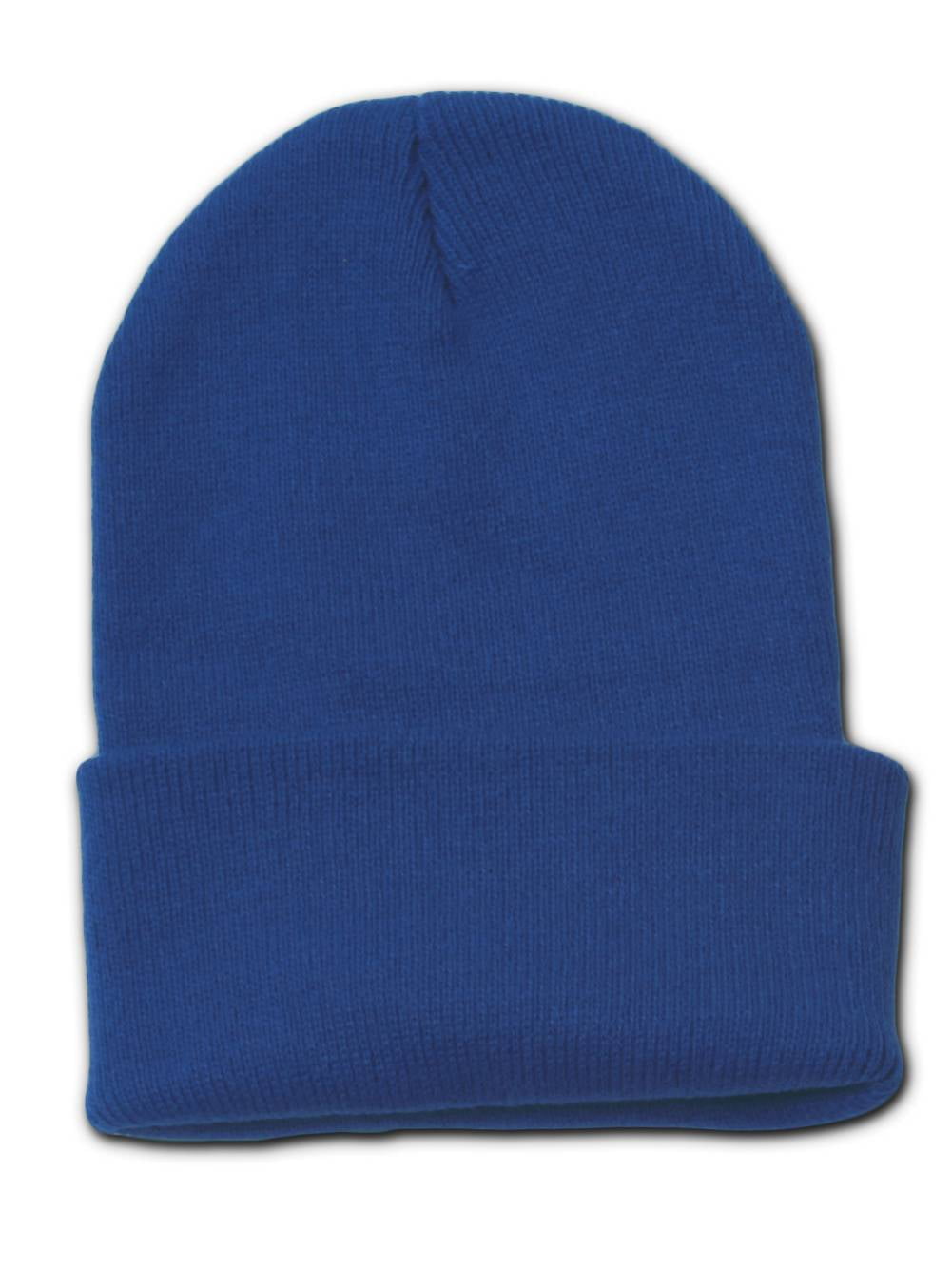 TOP HEADWEAR Long Cuff Beanie Cap, Navy Polo - Walmart Business Supplies
