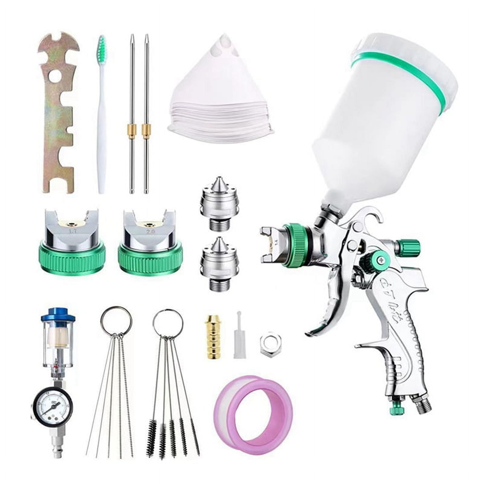 TOP! Hvlp Sprayer Nozzles Kit with 1.4/1.7/2.0mm Nozzles, Car Paint ...
