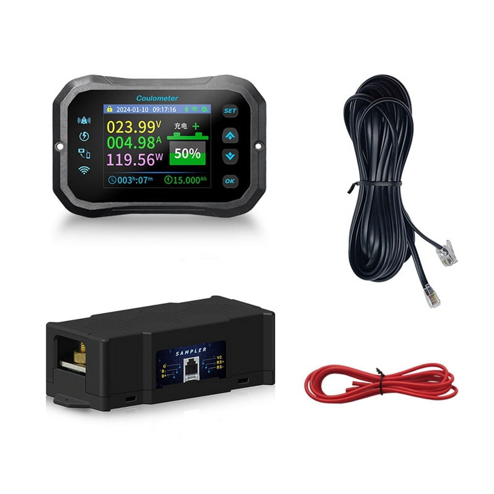 KM140F WiFi Coulomb Meter 400A Volt-Ammeter Power RV Battery Capacity ...