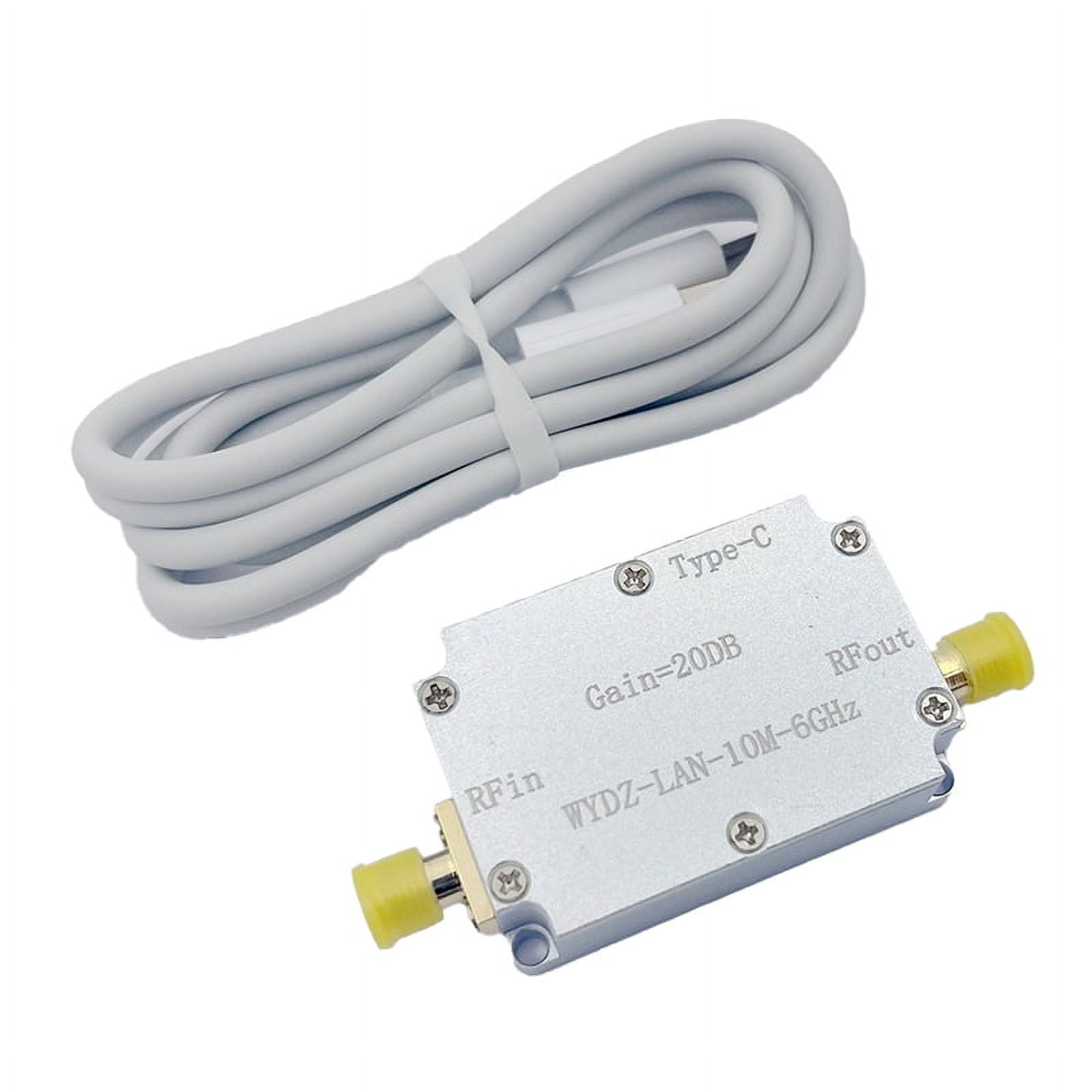 TOP! LAN 10M-6GHz High Flatness Amplifier 20DB Gain RF Drive Signal Receiver Radio Drone ...