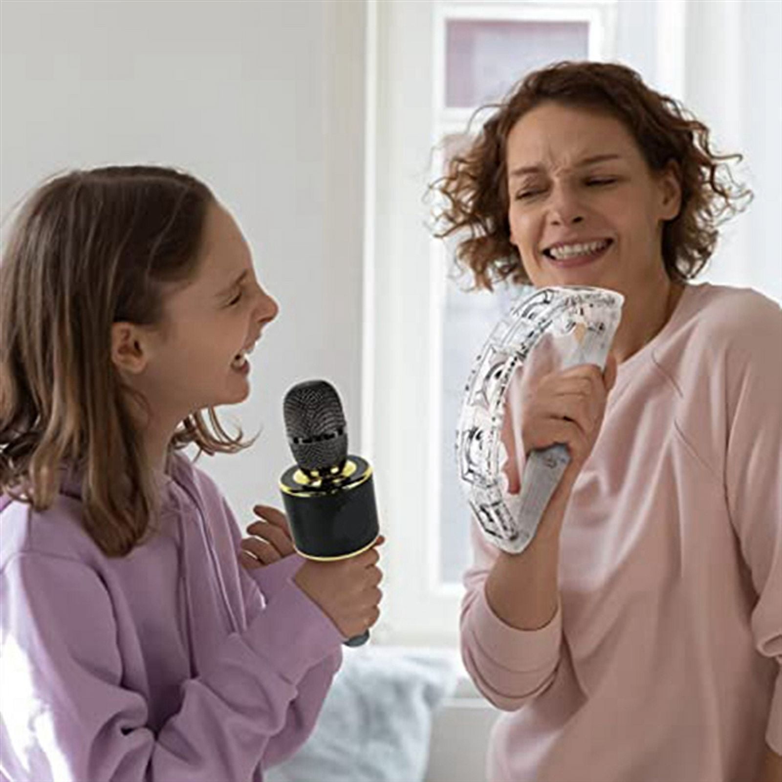 TOP! LED Tambourine-Musical Flashing Handheld Percussion Instruments ...