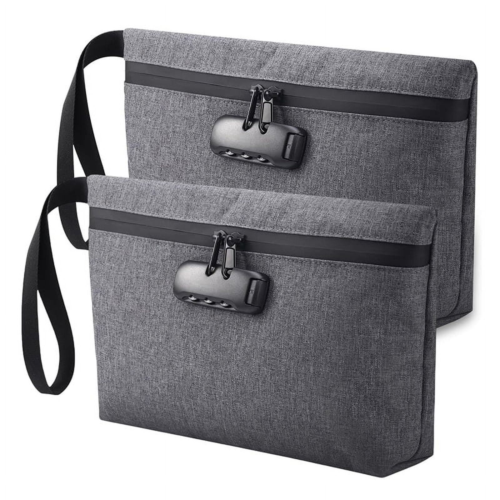 TOP! Lockable Money Bag,Cash Safe Bag,Lock Accessory Bag for Men and ...