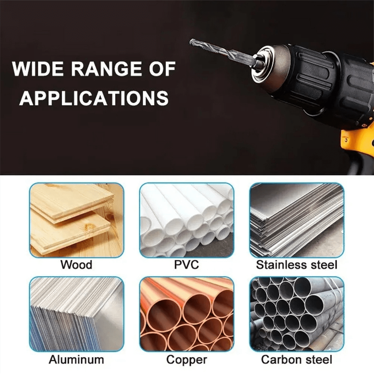 TOP! M8X1.25mm High-Speed Steel 4341 Titanium Plated Composite Tap ...