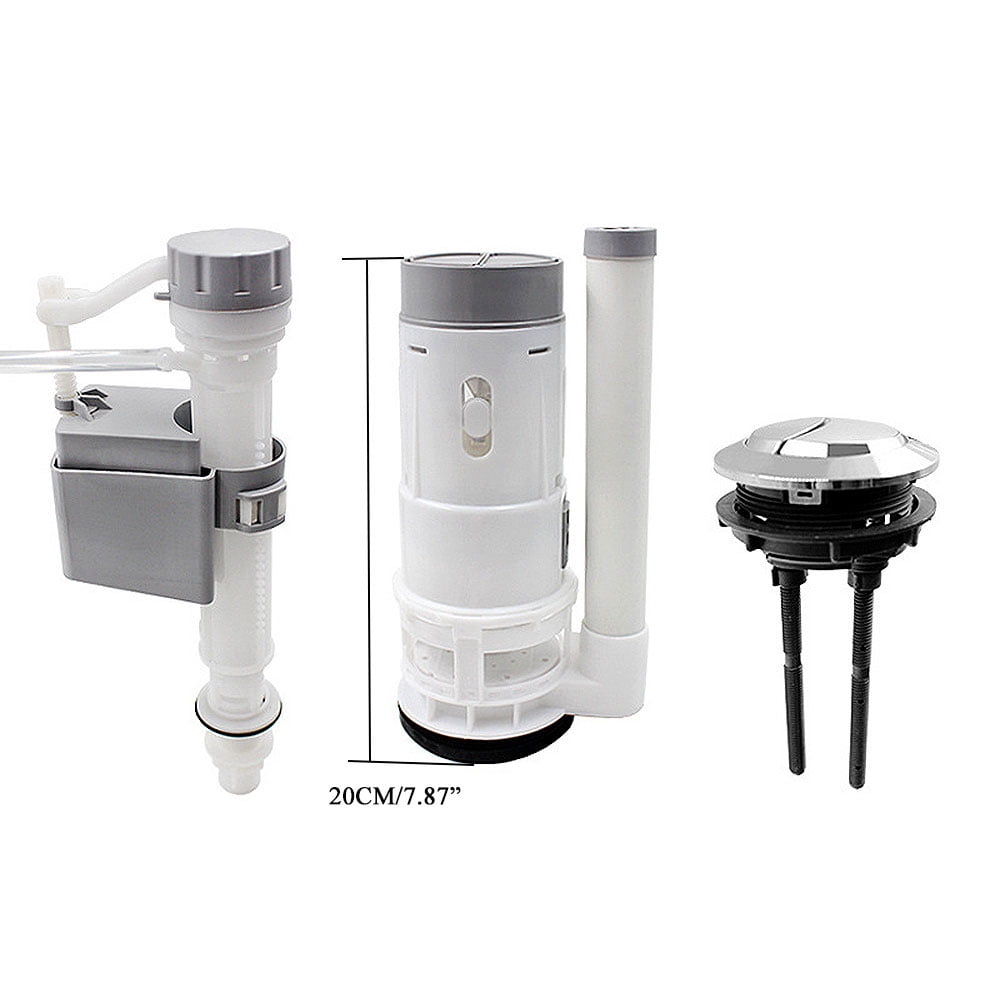 TOP-MAX 1 Set Dual Flush and Fill Toilet Cistern Dual Flush Valve with ...