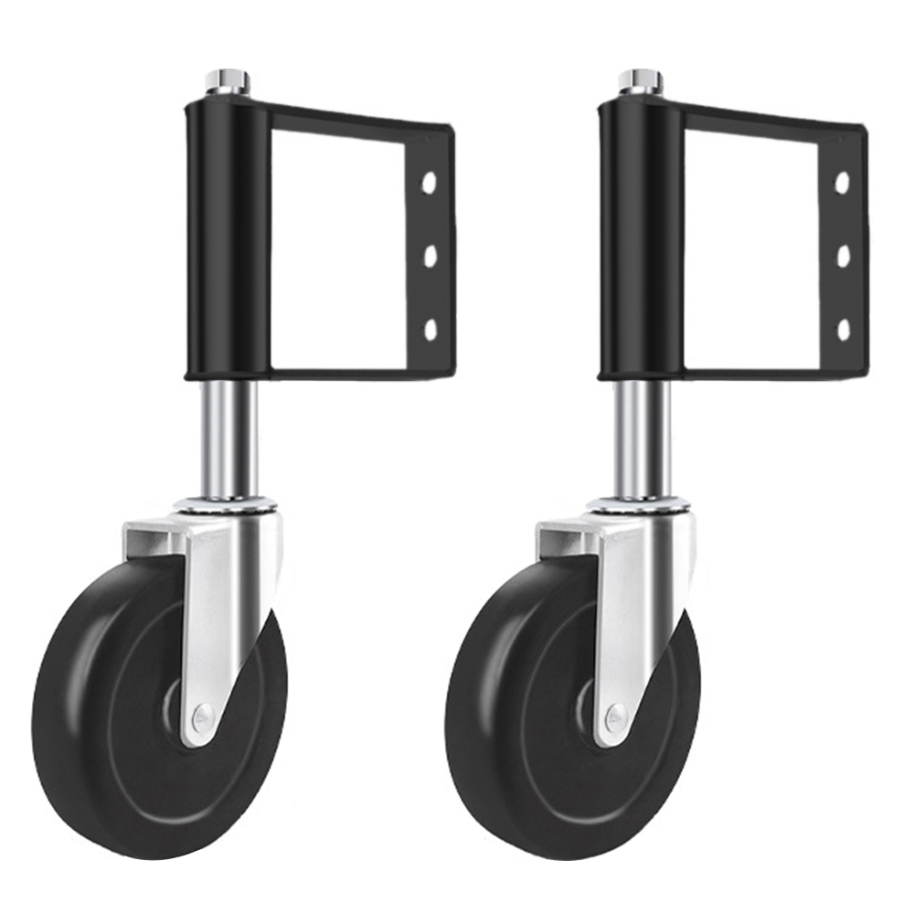 TOP-MAX 2PCS Metal Fence Chain Link Gate Wheels Heavy Duty 360 Degree ...