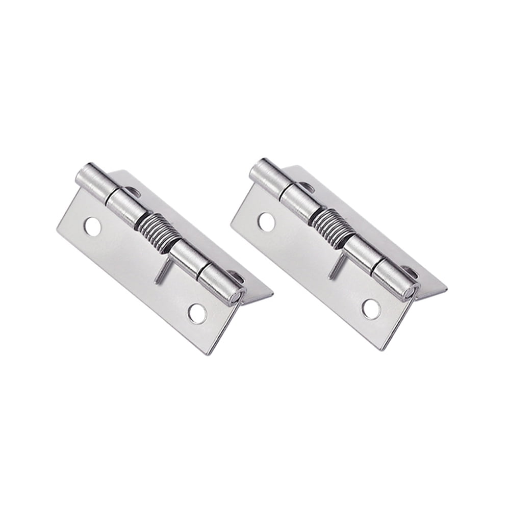 TOP-MAX 2PCS Self-Opening Spring Hinges Stainless Steel Door Hinges ...