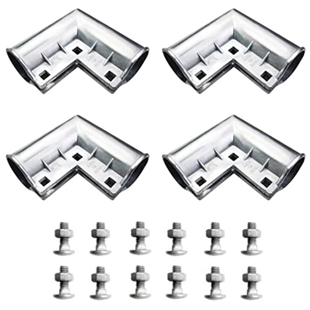 TOP-MAX 4PCS Chain Link Fence Gate Corner 90 Degrees Brackets 1-3/8 ...