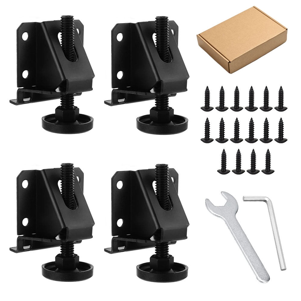 TOP-MAX 4PCS Furniture Adjustable Leveling Feet Table Levelers Legs Non ...