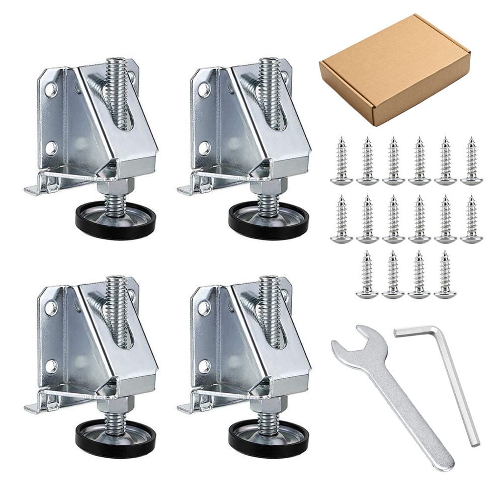 TOP-MAX 4PCS Furniture Adjustable Leveling Feet Table Levelers Legs Non ...