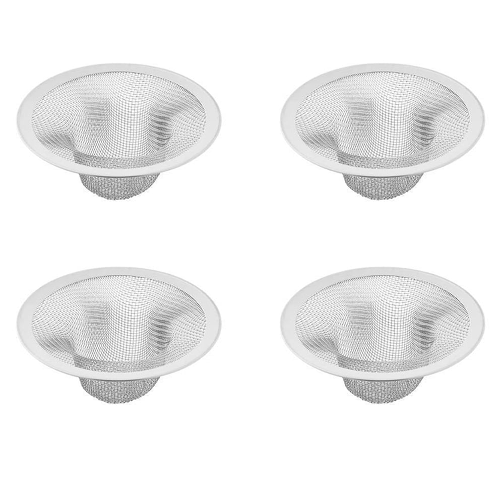 TOP-MAX 4PCS Stainless Steel Drain Pipe Filter Kitchen Sink Strainer ...