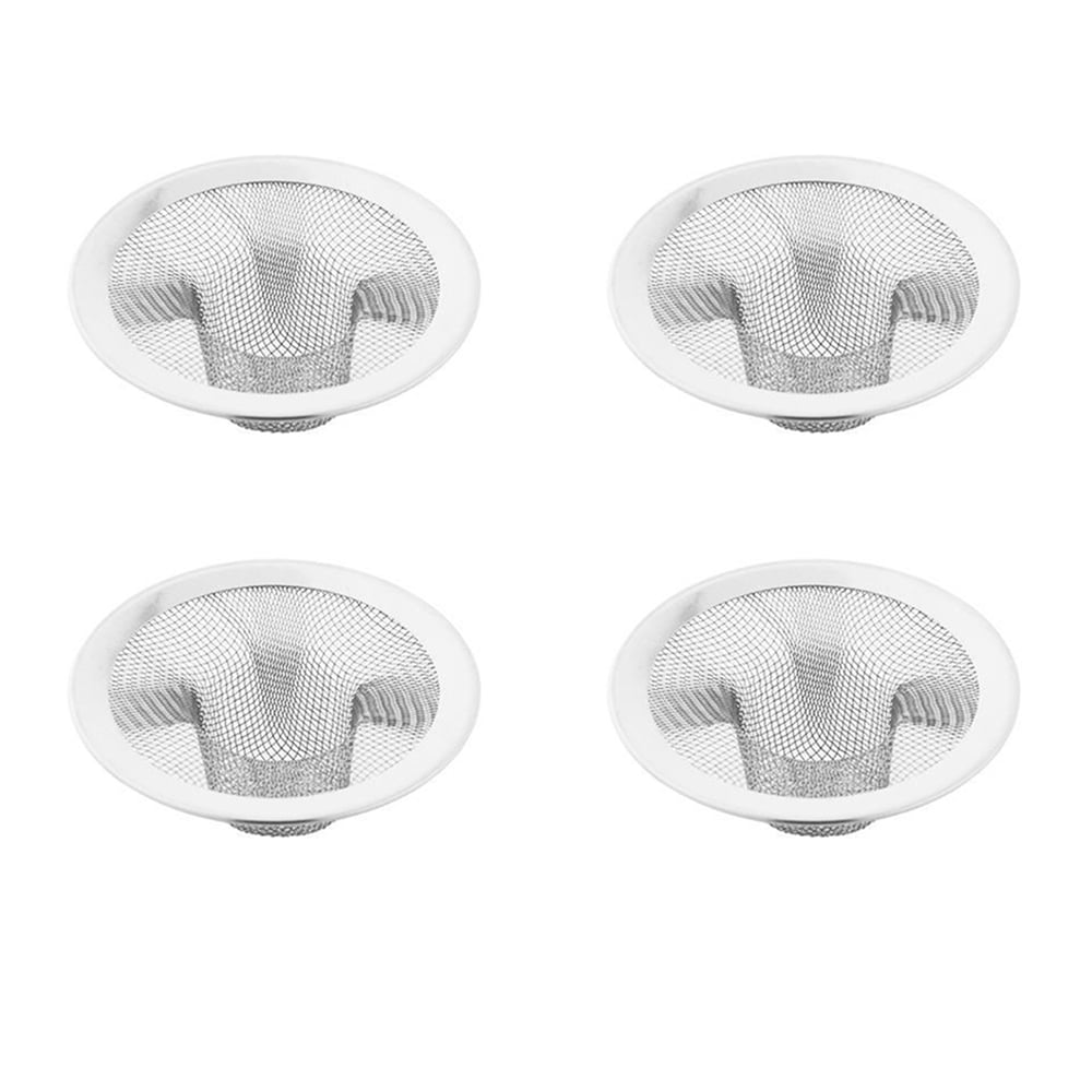 TOP-MAX 4PCS Stainless Steel Drain Pipe Filter Kitchen Sink Strainer ...