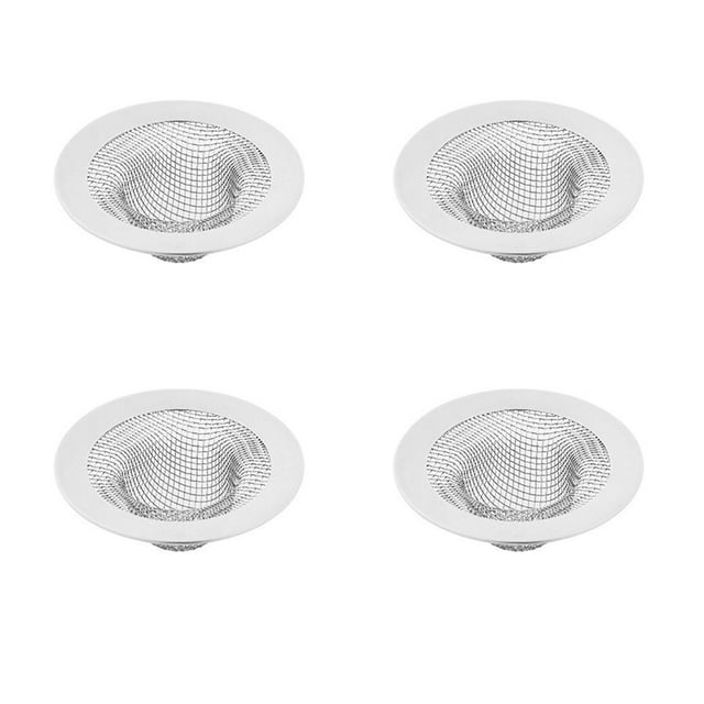 TOP-MAX 4PCS Stainless Steel Drain Pipe Filter Kitchen Sink Strainer ...