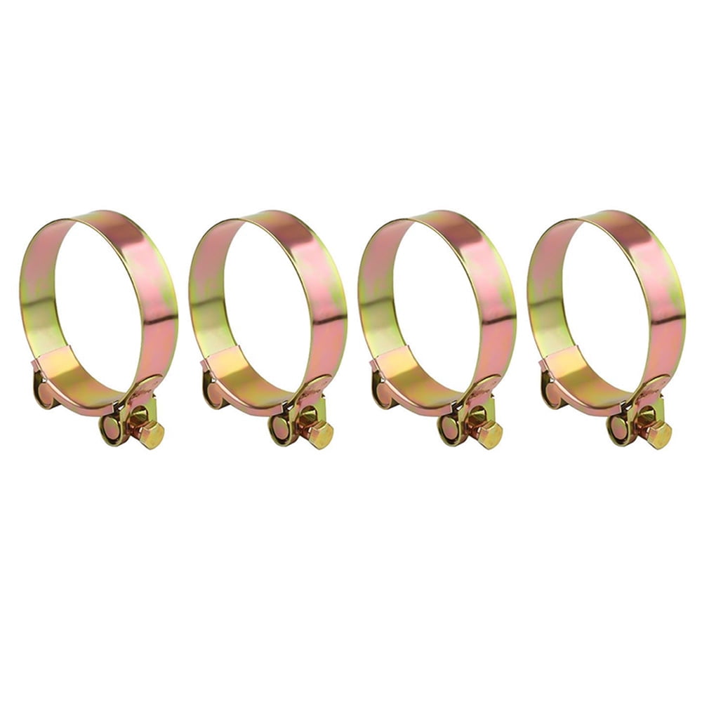 TOP-MAX 4PCS T-Bolt Clamps Stainless Steel T-Bolt Pipe Clamp with ...