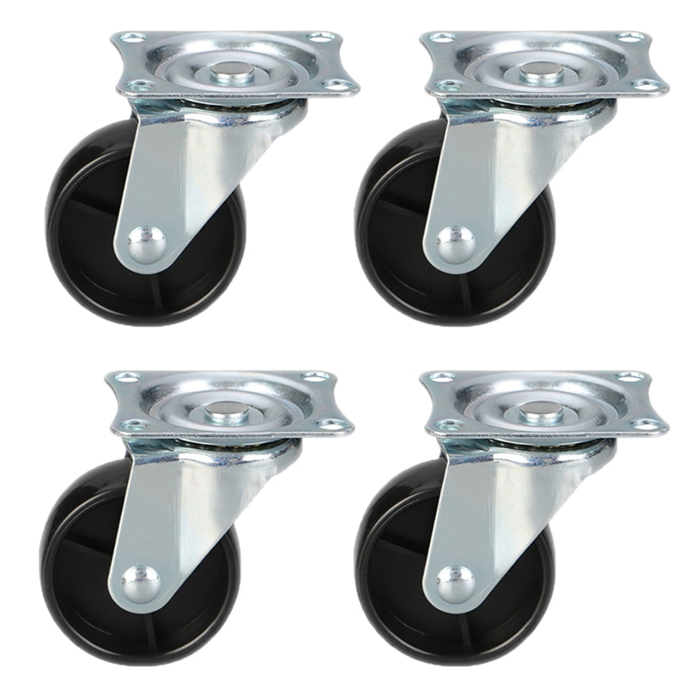 TOP-MAX 4PCS Universal Swivel Caster Wheels Lightweight PP Iron Wheel ...