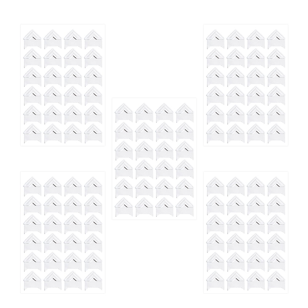 TOP-MAX 5 Sheets x 24 Pieces Photo Corner Stickers Self Adhesive ...