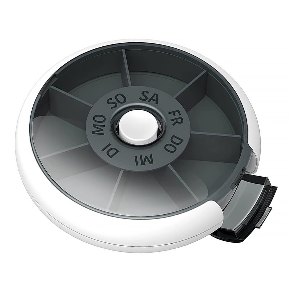 TOP-MAX 7-Day Circular Pill Organiser Case One Week Pill Box Weekly ...
