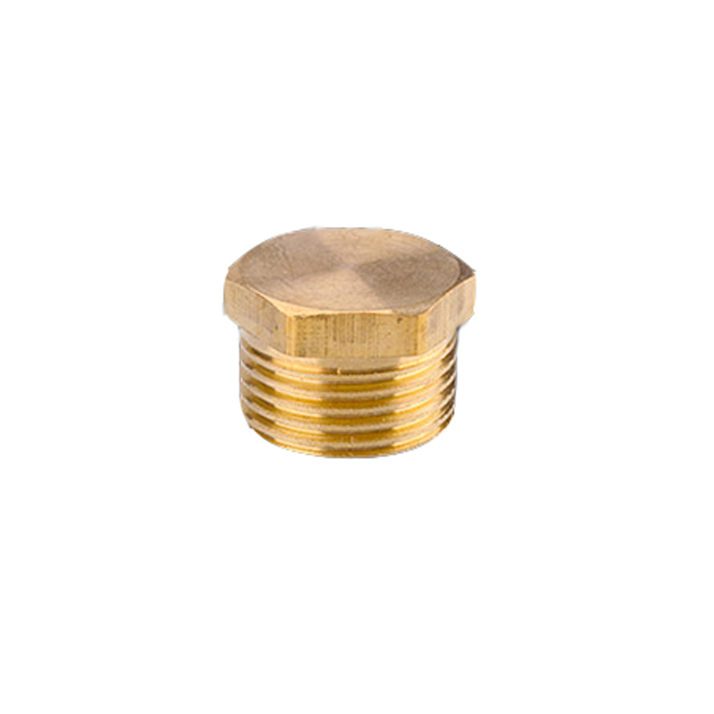 TOP-MAX Brass Cap Water Pipe Plug Male Threaded Brass Male Threaded ...