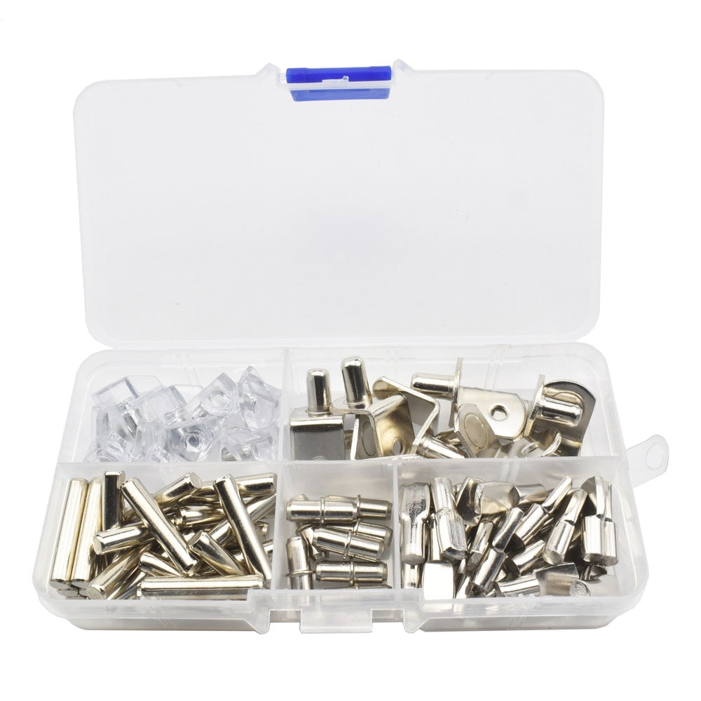 TOP-MAX Cylindrical Shaped Shelf Pins Set with Case Shelf Bracket Pegs ...