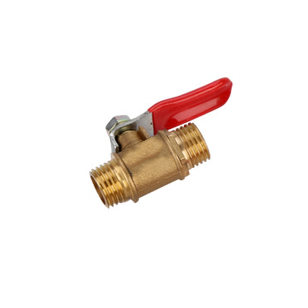 TOP-MAX DN8-1/4" Female / Male Thread Brass Ball Valve, Valve Shut Off ...