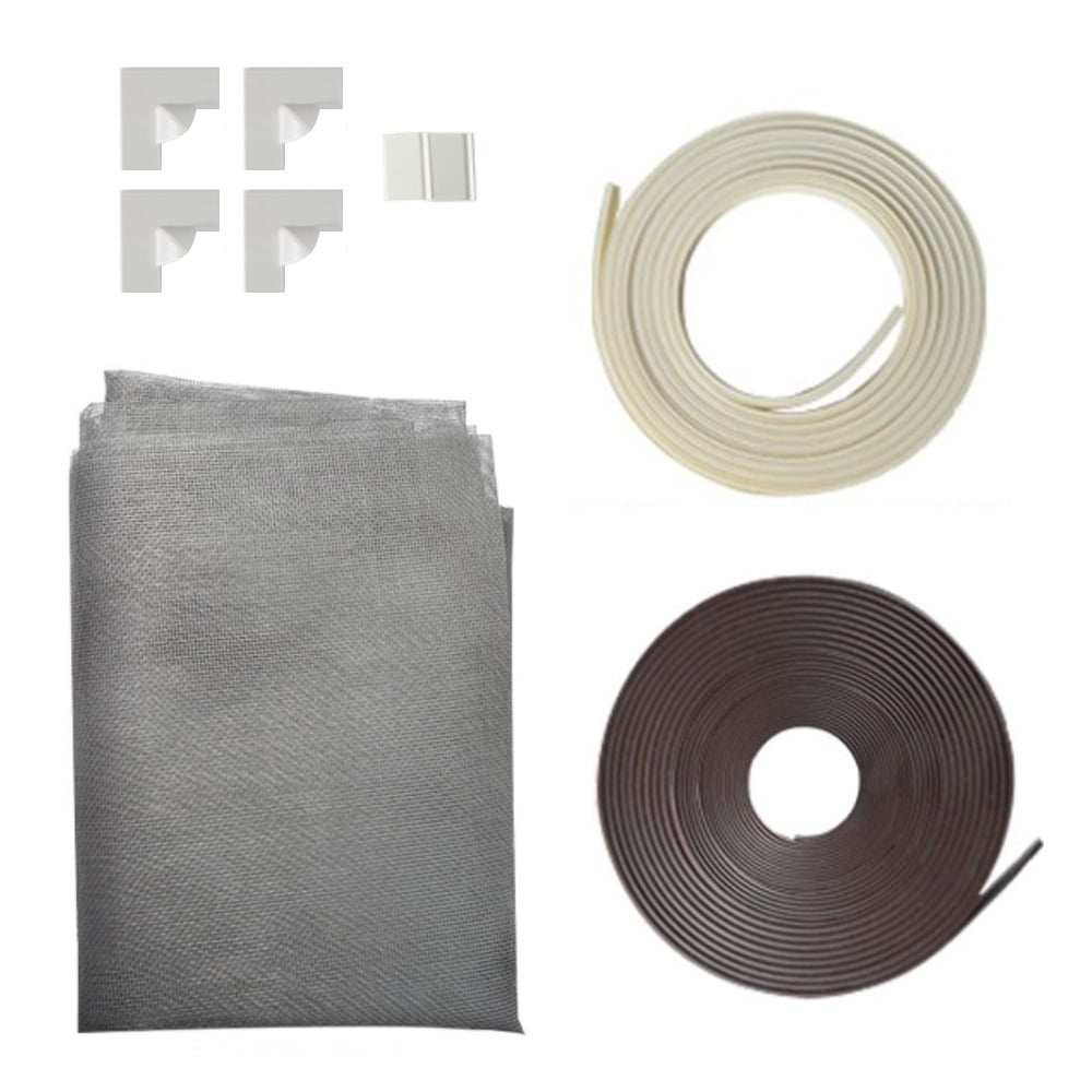 TOP-MAX Magnetic Window Screen Set Removable Magnetic Fiberglass Net ...