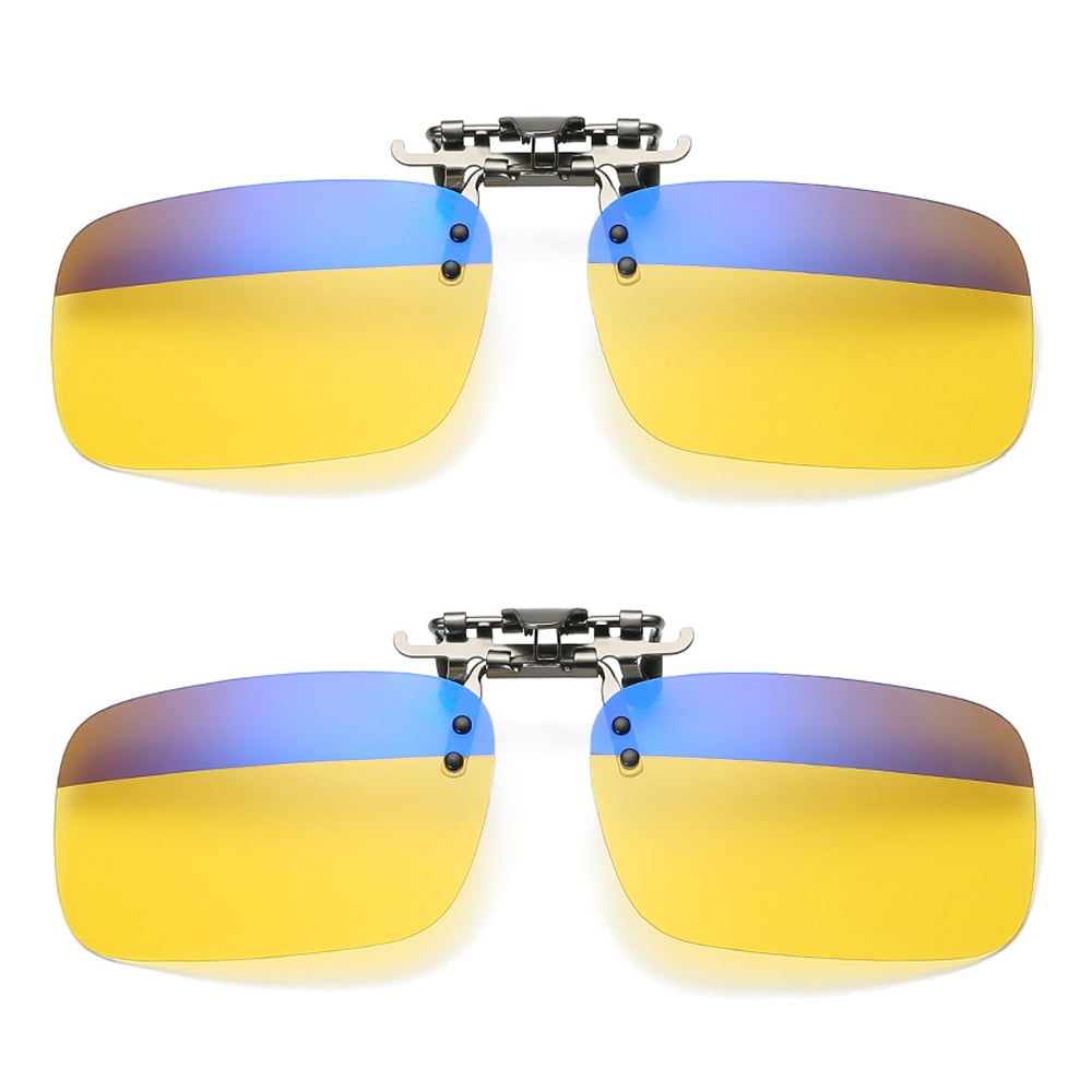 TOP-MAX Polarized Sunglasses Clip, UV Anti-Glare Resistant Night Vision ...