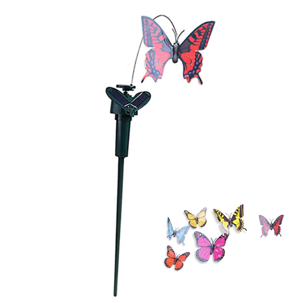 TOP-MAX Solar Garden Butterfly Fluttering Solar Butterfly Decoration ...