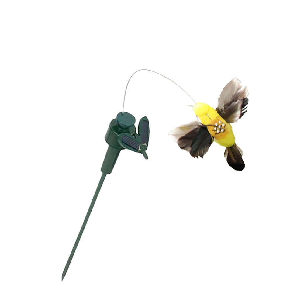 TOP-MAX Solar Garden Hummingbird Solar/Battery Powered Flying Bird for ...