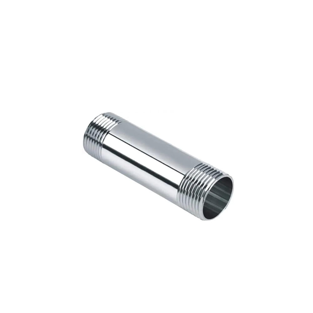 TOP-MAX Stainless Steel Pipe Fitting Length Nipple Cast Pipe NPT Male Threaded (DN15 1/2" 100mm ...