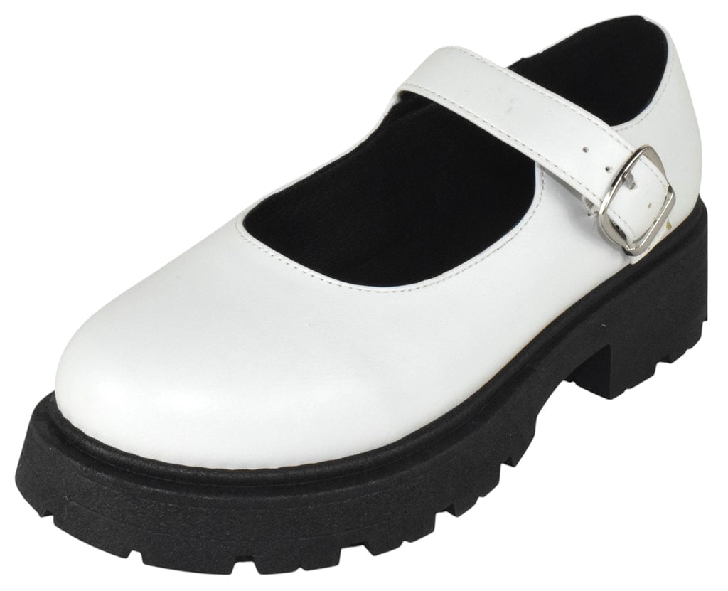 TOP MODA Shoes Women Oxfords Mary Jane Platform Flatform Non-Slip ...