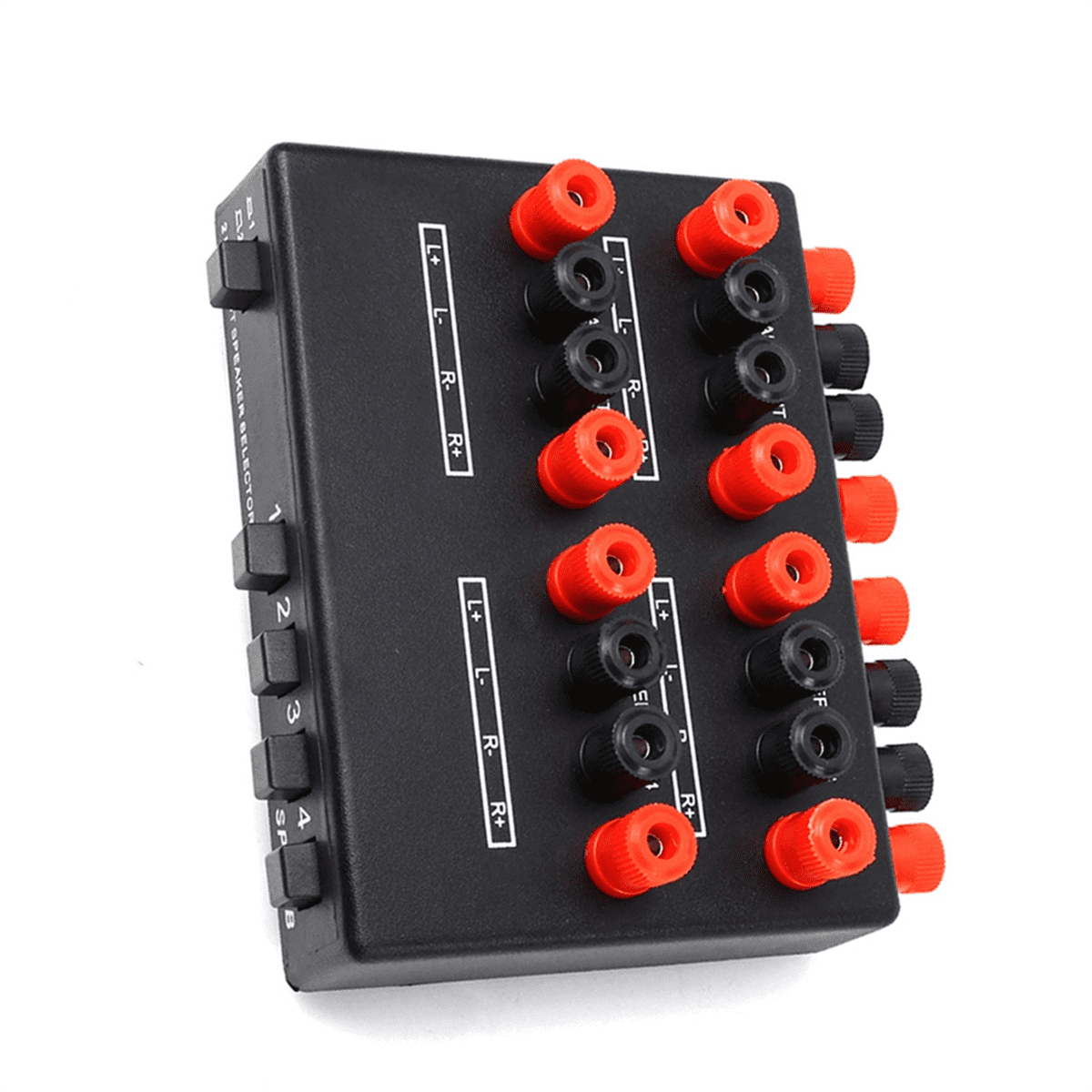 TOP! Mini 2-IN-4-OUT Stereo Audio Selector Amplifier Switcher Box ...