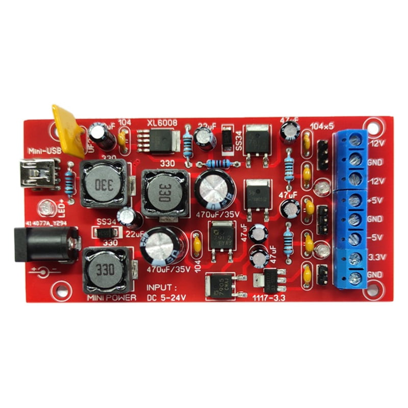 TOP! Mini USB Dual Power Supply Module 5-24V to ±12V ±5V 3.3V Multiple ...