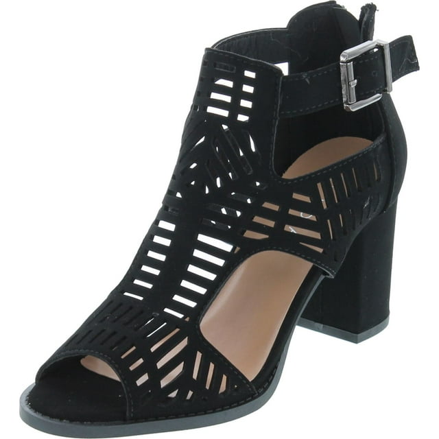 TOP Moda LEVIN-1 Ankle Strap Open Toe Chunky Heel Platform Gladiator ...