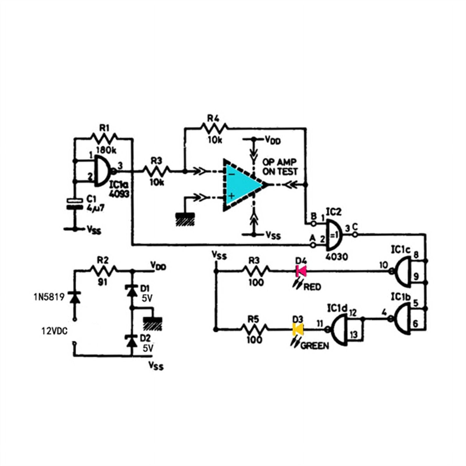 TOP! Operational Amplifier OP AMP Tester for Single Dual OPAMP TL071 ...