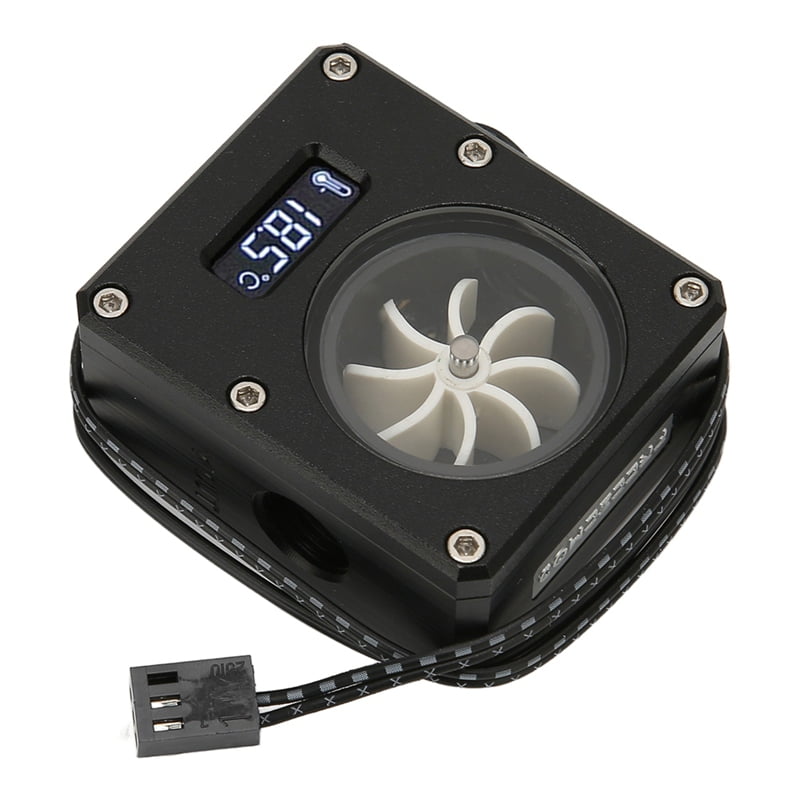 NEW PC Water Cooling Flow Meter Indicator 12V Small 3pin Interface G1/4 ...