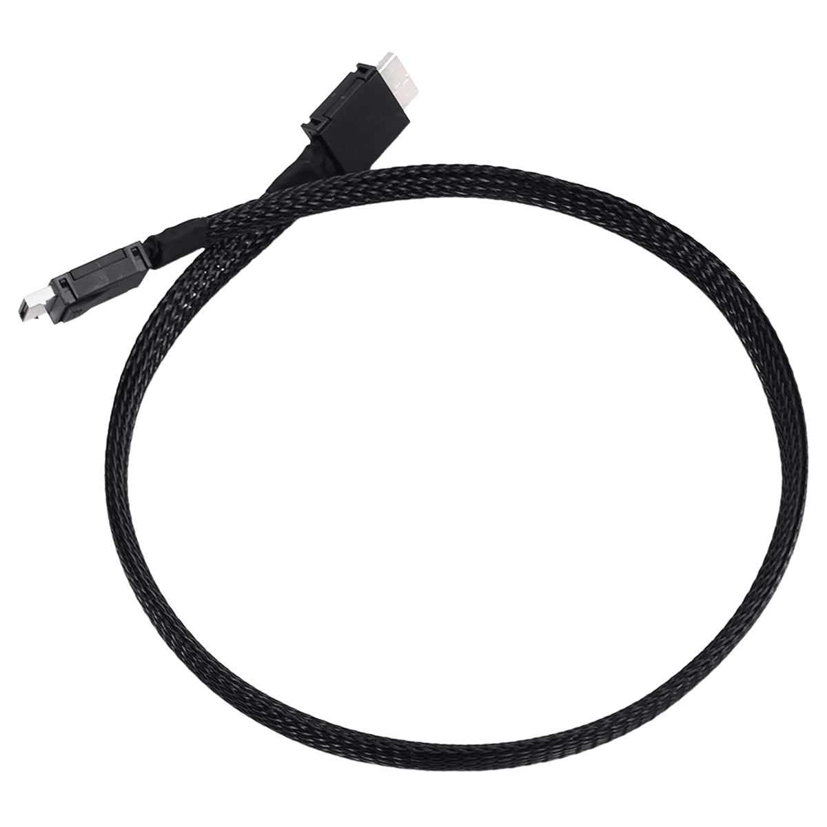 TOP! PCIE 4.0 X4 GEN4 SAS4 Oculink Cable SFF-8611 Braided Soft Extender ...