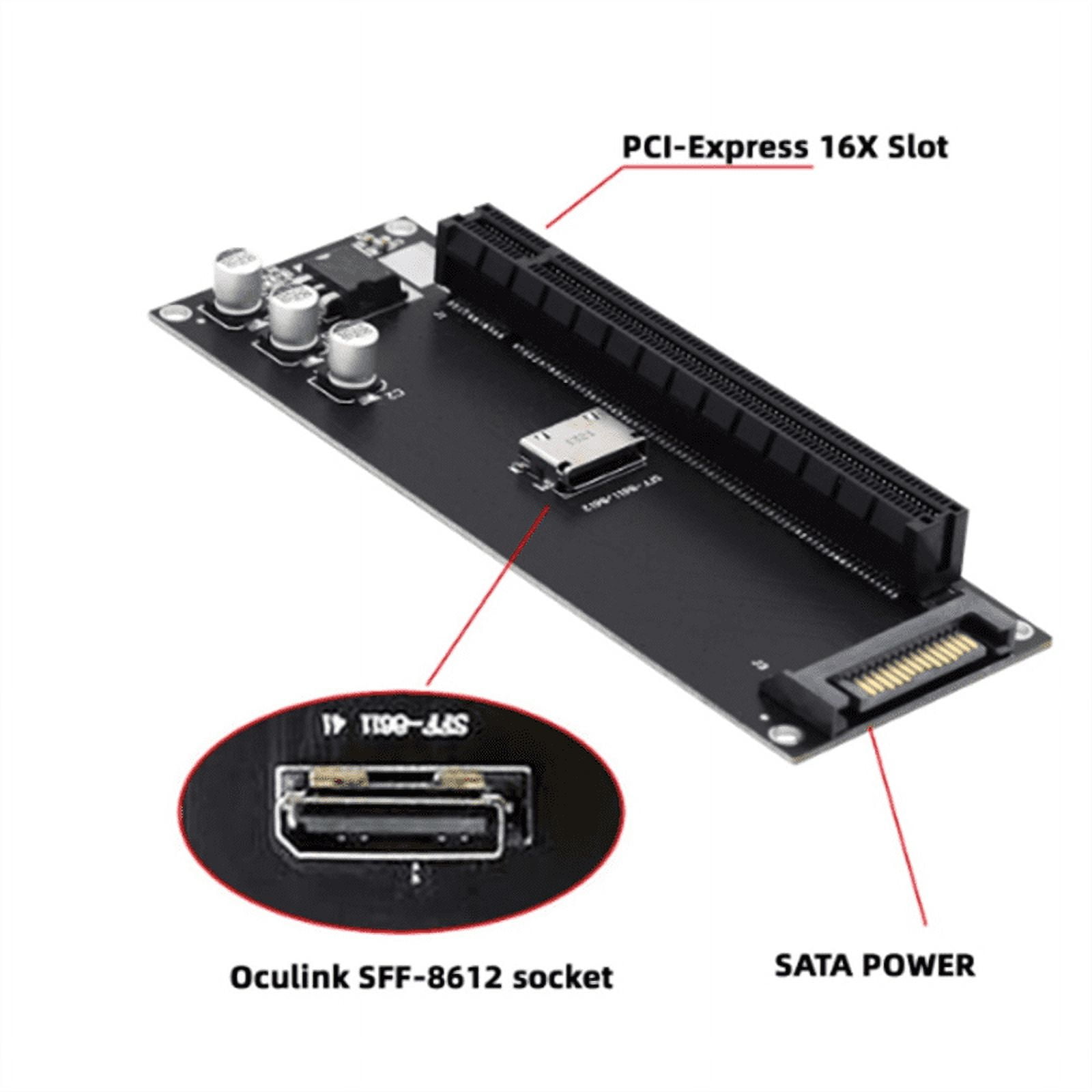 TOP! PCIe to SFF-8611 Adapter,Oculink PCI-Express 16X 4X Adapter with ...