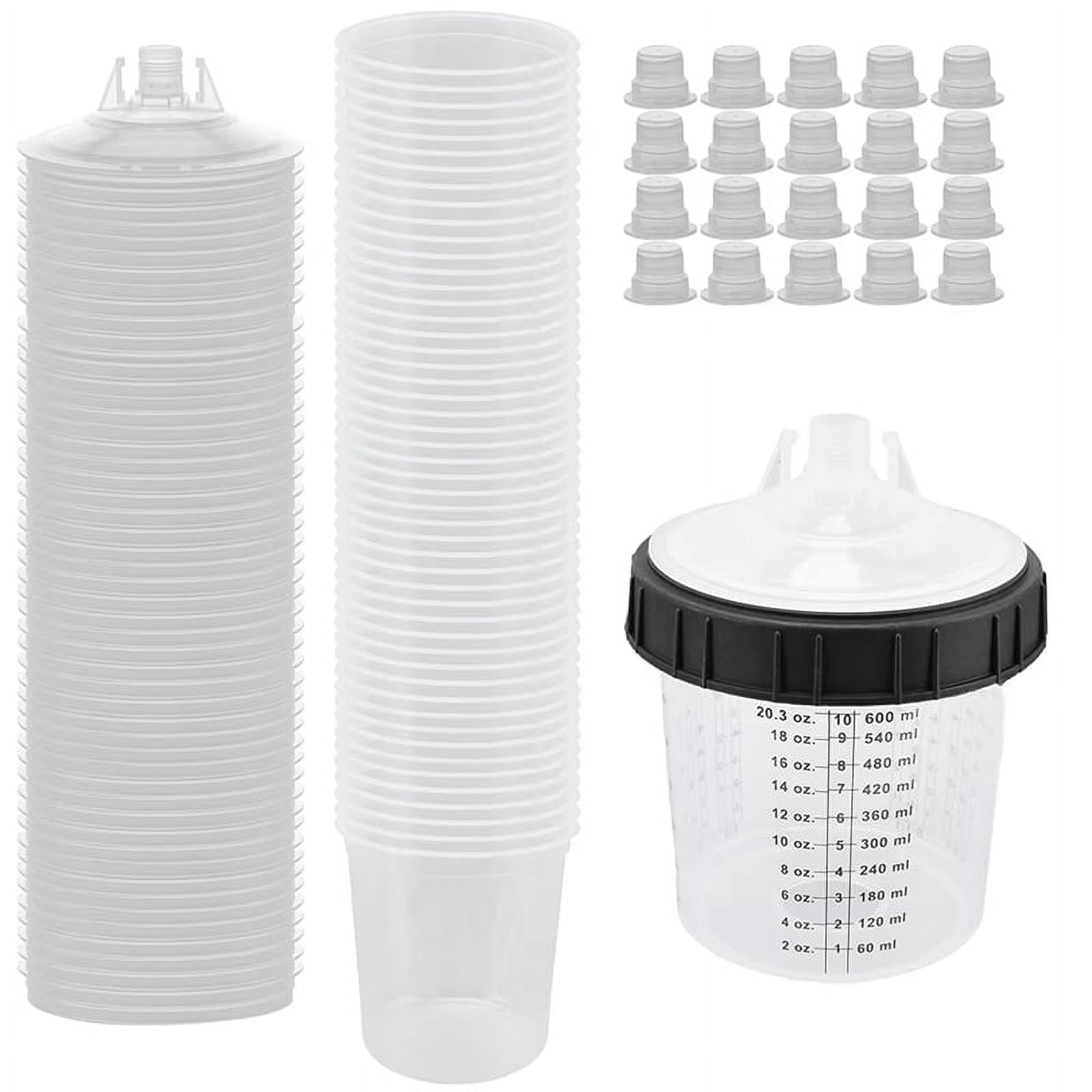TOP! Paint Mixing Cup System 20 Ounce 600ml Kit Disposable HVLP ...